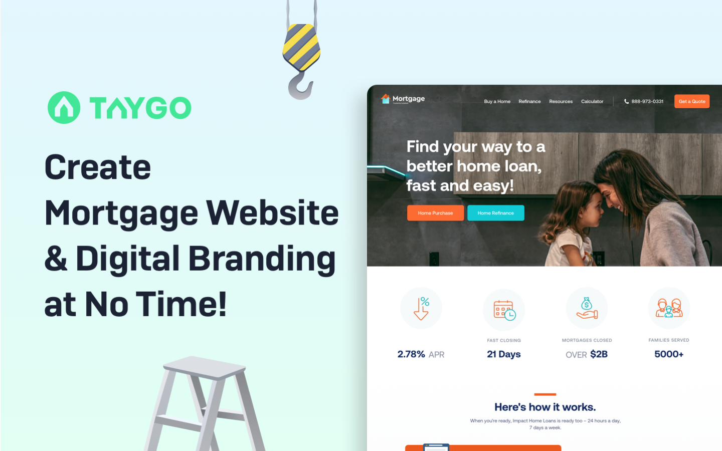 TAYGO - Your Mortgage Shop's Website & Digital Branding in 5 Minutes.